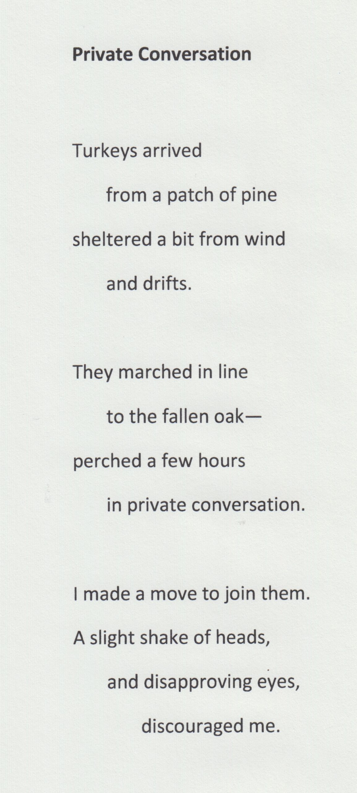 Private Conversation – GHLL